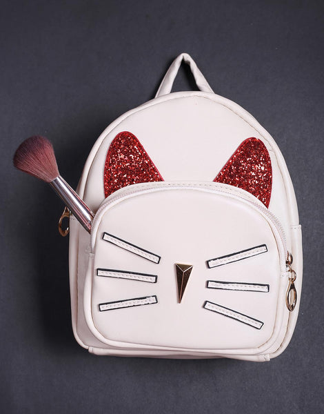 Off-White Cat Face Mini Backpack – RangooN